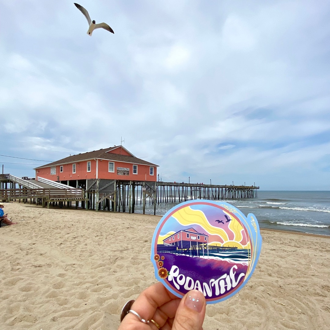 Vinyl Sticker - Rodanthe - Vinyl Surf Art Sticker - Hatteras Island ...