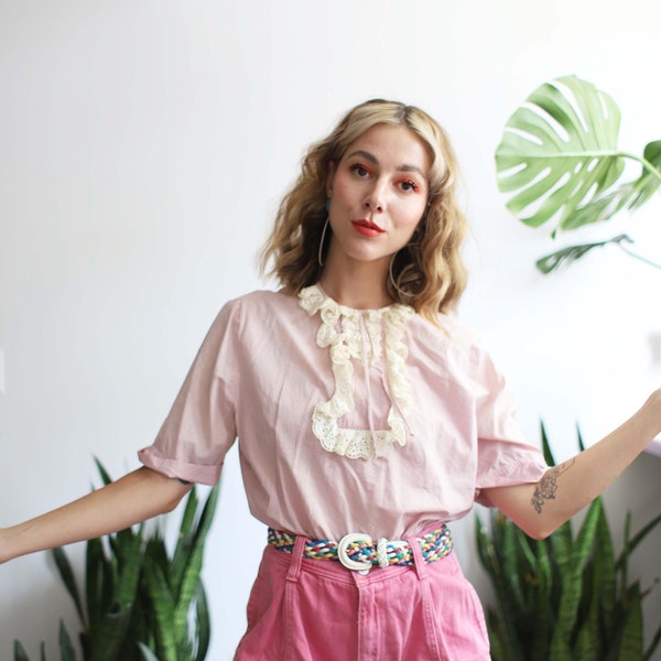 Button Back Blouse - Etsy