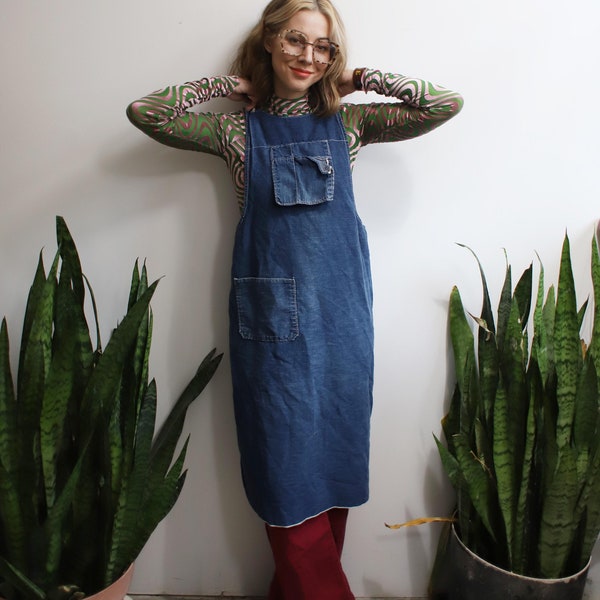 Jean Apron - Etsy
