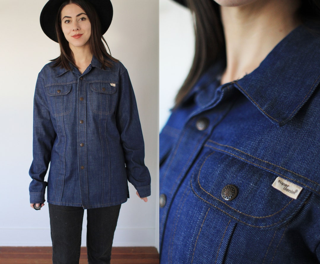 Vintage 1970s 60s Small Jcpenney Super Denim - Boy's Sportswear Button ...