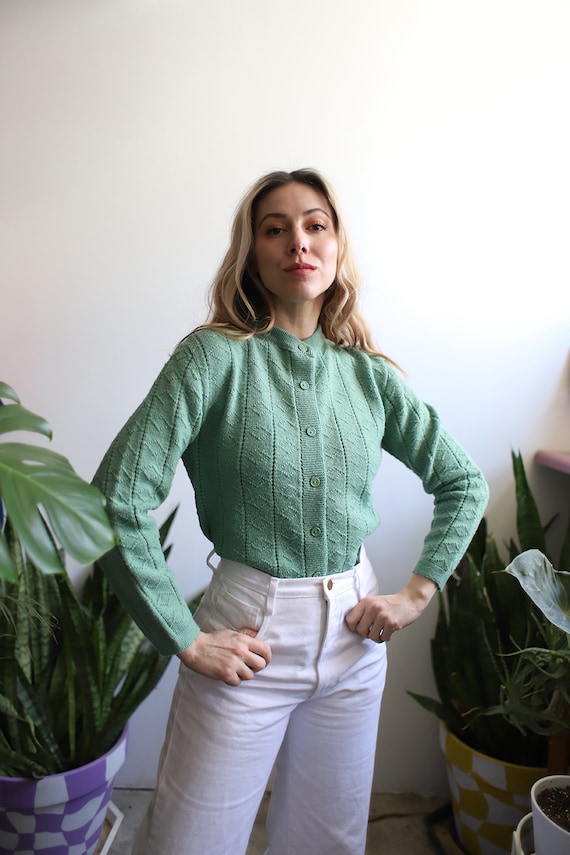 vintage 1950s sage green - Gem