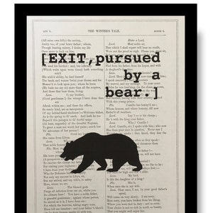 Exit Pursued by a Bear Book - Etsy
