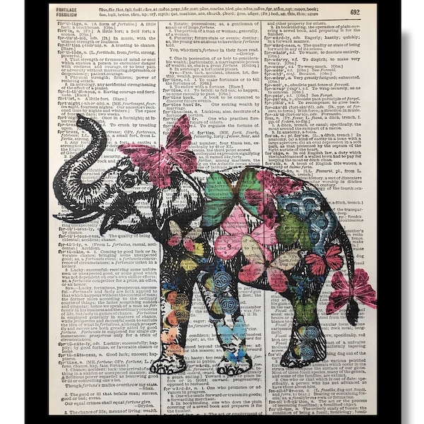 Elephant Dictionary - Etsy