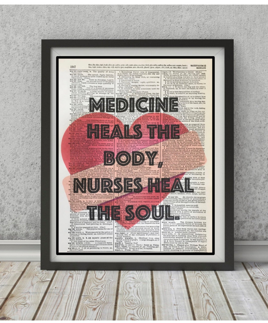 Nurse Quote Print: Vintage Dictionary Art, Heals the Soul - Etsy