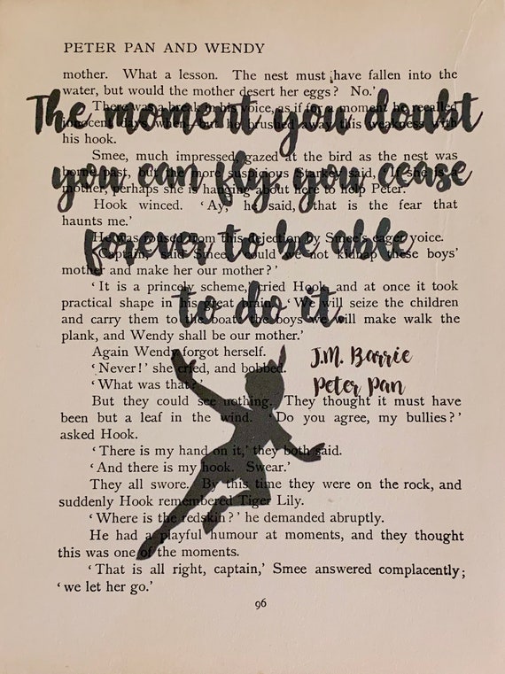 Peter Pan Book Page