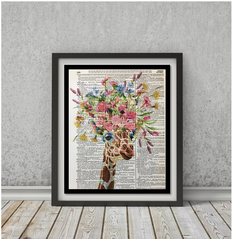 Colorful Giraffe Giraffe Prints Original Art Giraffe - Etsy