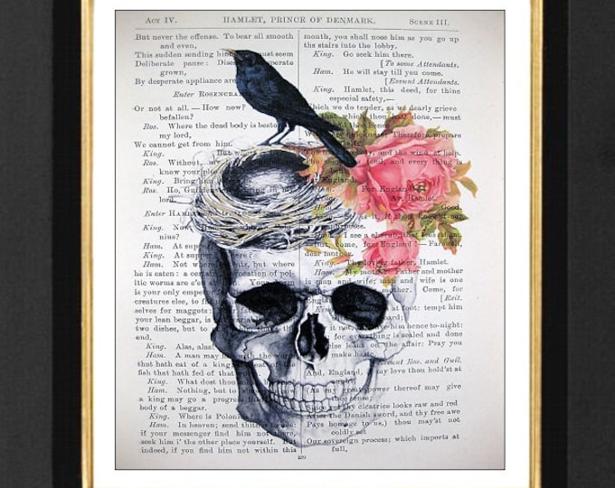 William Shakespeare Book Print hamlet the Prince of Denmark Play Print ...