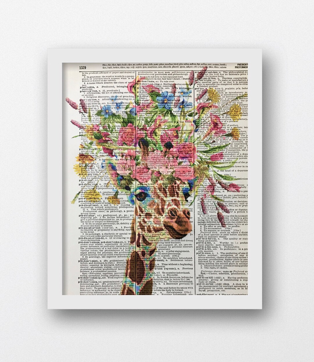 Colorful Giraffe, Giraffe Prints, Original Art, Giraffe Painting ...