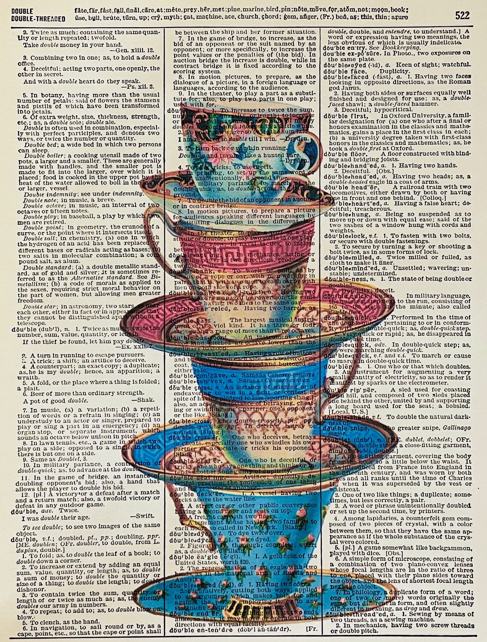 Stacked Teacups cup of Tea Vintage Teacups - Etsy