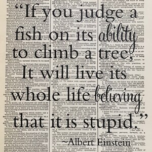 Buy Albert Einstein Quote, If You Judge a Fish, Einstein Quotes, If You ...