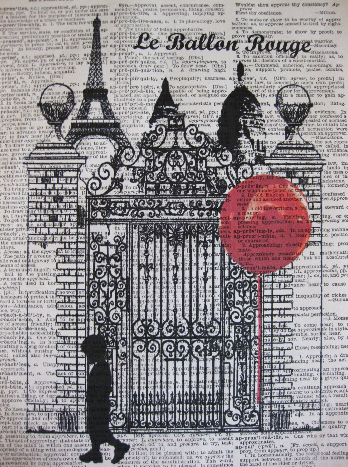 Movie-the Red Balloon the Red Balloon Movie Art Red - Etsy