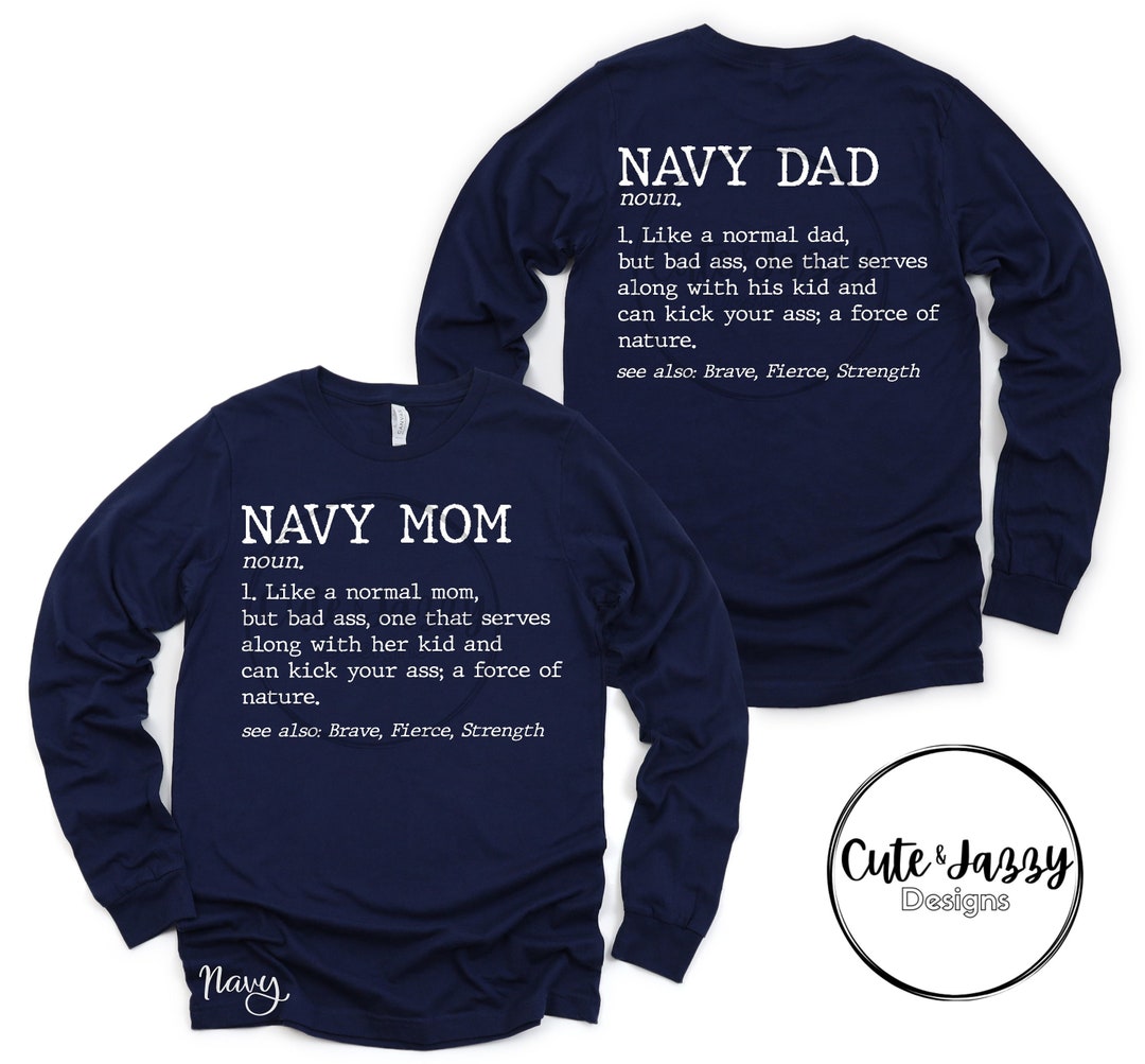 Navy Mom Navy Dad Definition Personalized Custom Military Family ...