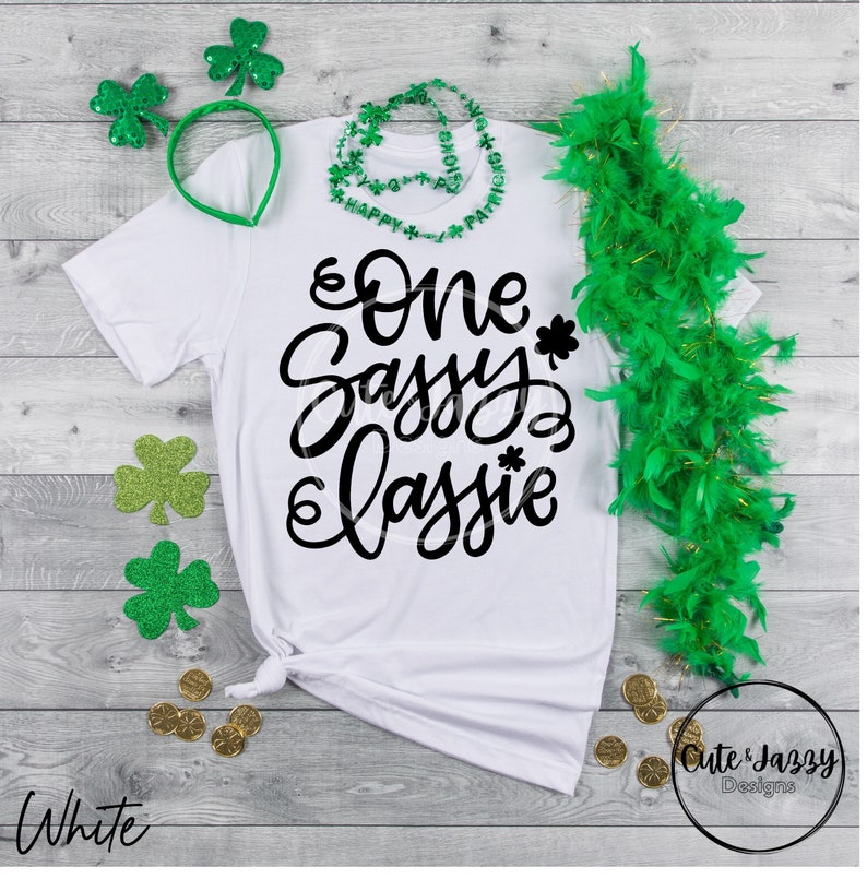 One Sassie Lassie Personalized Custom Shamrock St. - Etsy