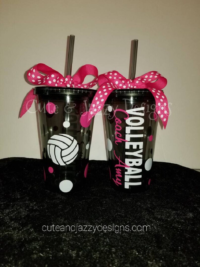 Personalized Custom Volleyball Acrylic Tumbler Drinkware BPA - Etsy