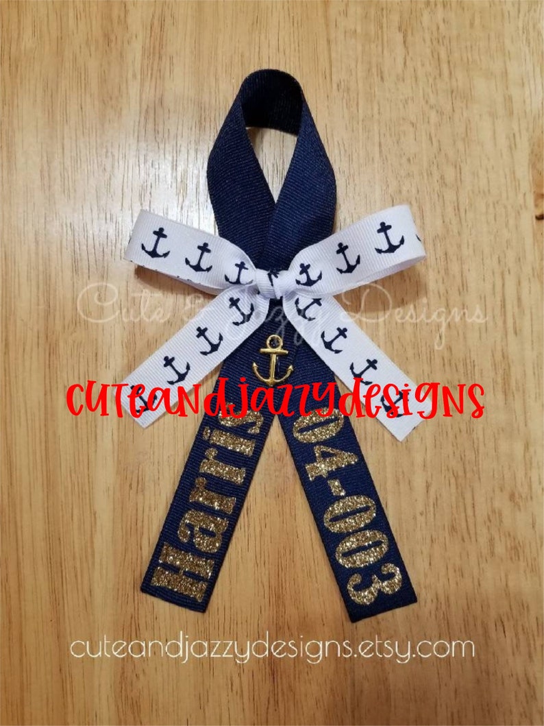 Set of 4 Personalized Custom US Navy PIR Graduation Ribbons - Etsy