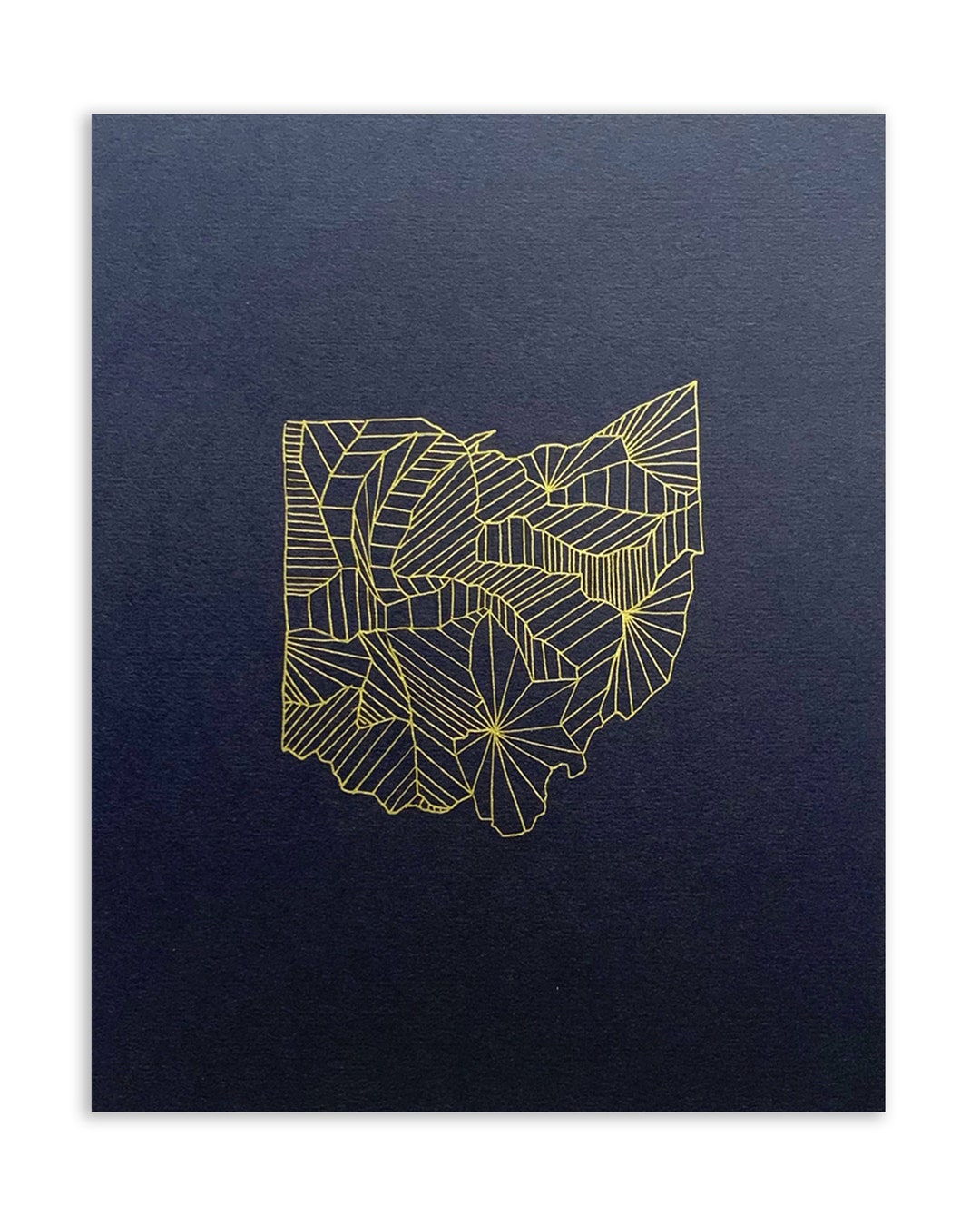 Ohio Map | Screenprint - Etsy