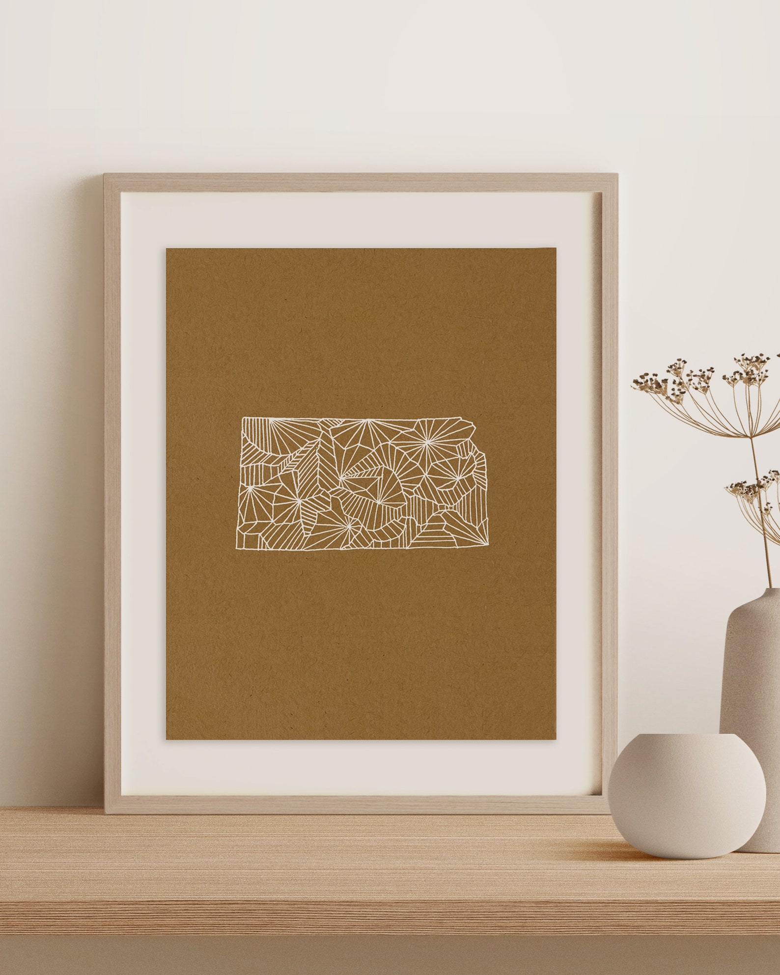 Kansas Map | Screenprint - Etsy