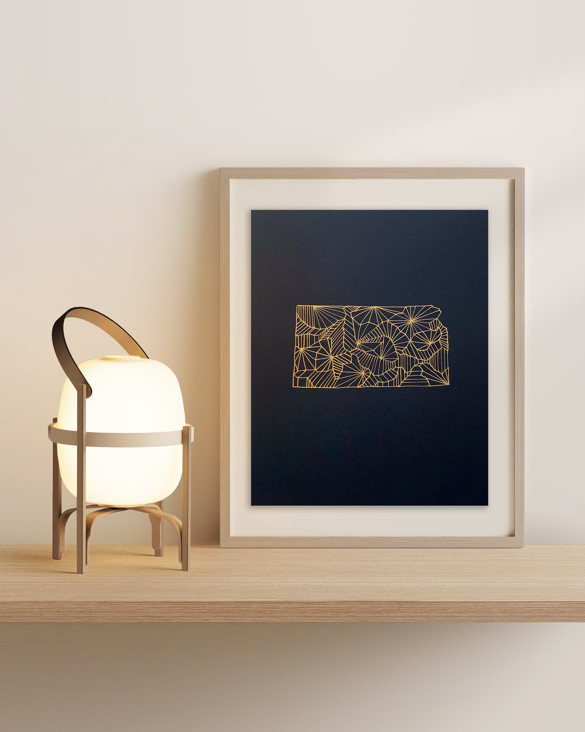 Kansas Map | Screenprint - Etsy