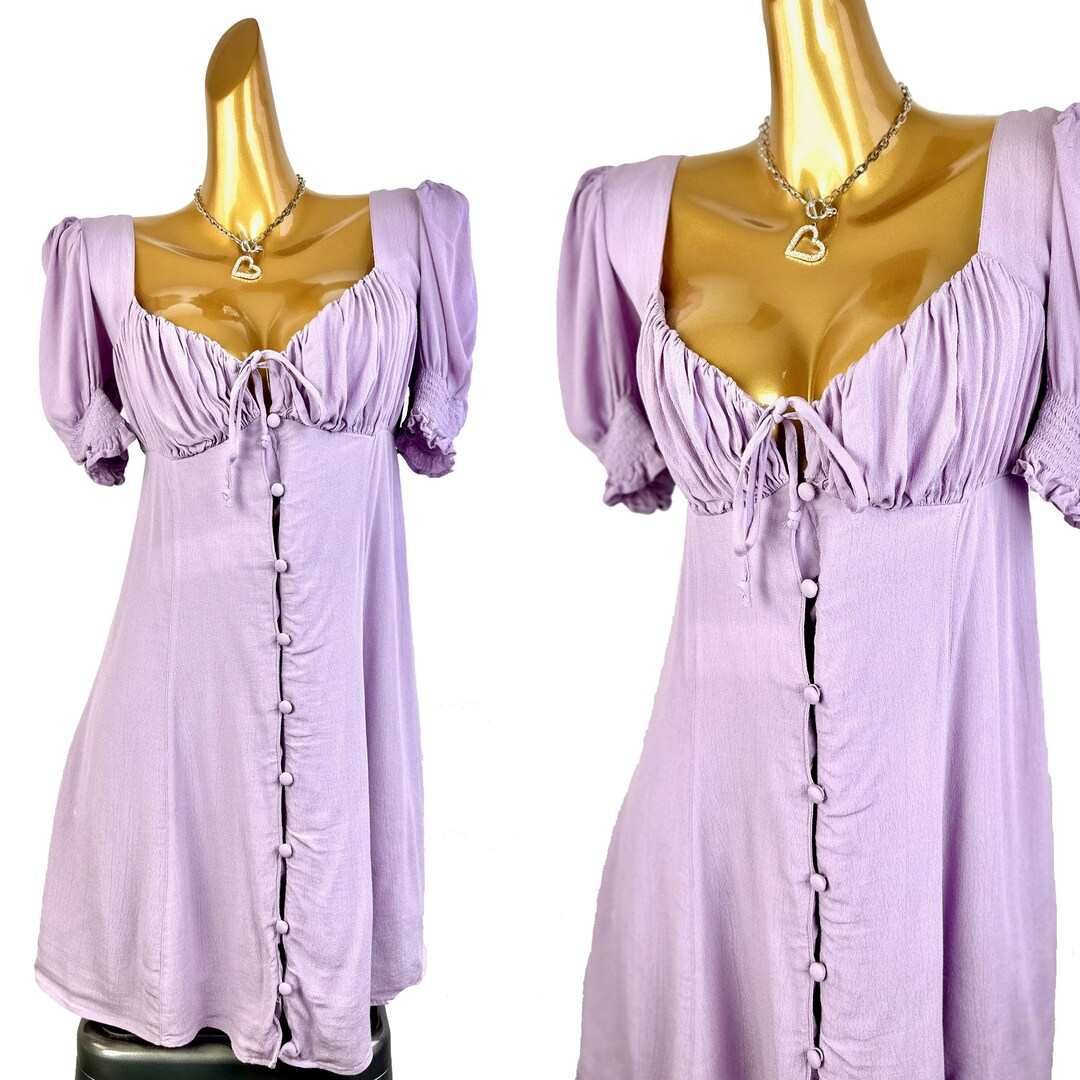 90s Milkmaid Dress Cottagecore Sundress Prairie Puff Sleeve Dress - Etsy