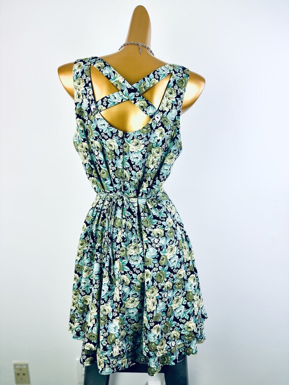 90s grunge dress cottagecore floral slip dress prairi… - Gem