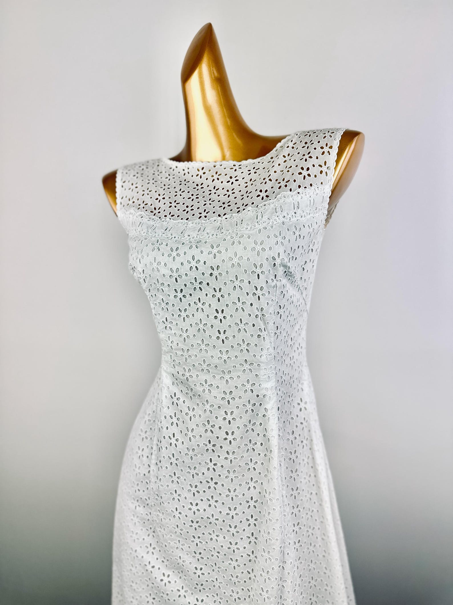 60s Wedding Dress Adele Scott White Cotton Prairie Maxi Sundress - Etsy