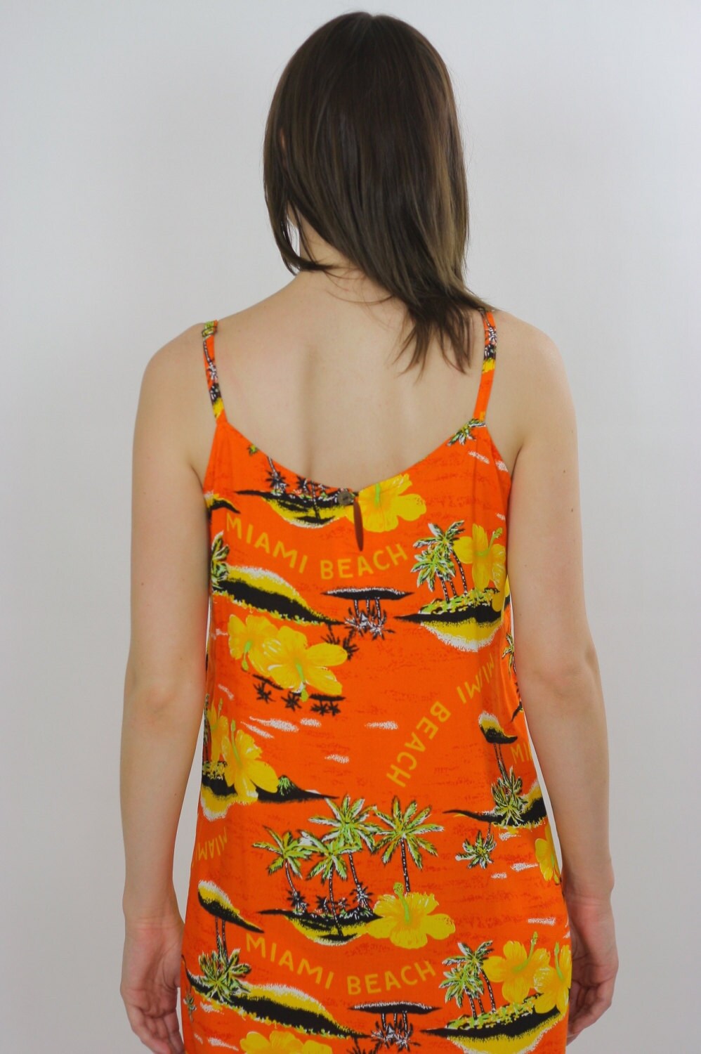 Vintage 90s Boho Hippie Miami Beach Tropical Sun Dress - Etsy