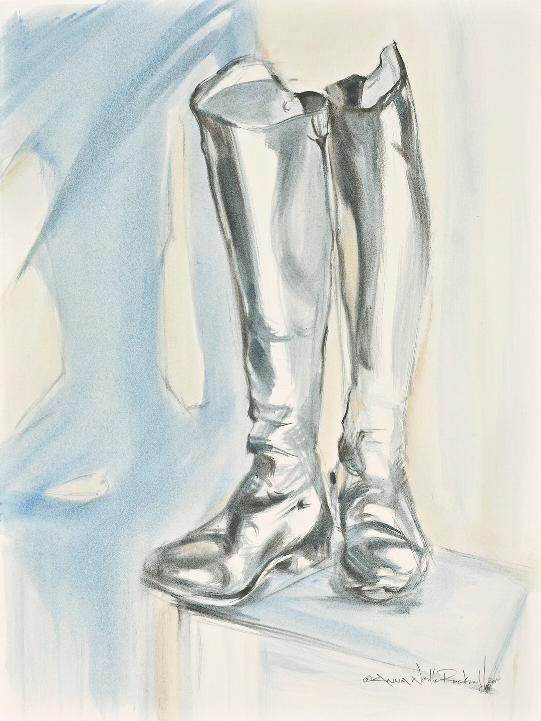 Riding Boots 3, Archival Print of Vintage, English Riding Boots ...
