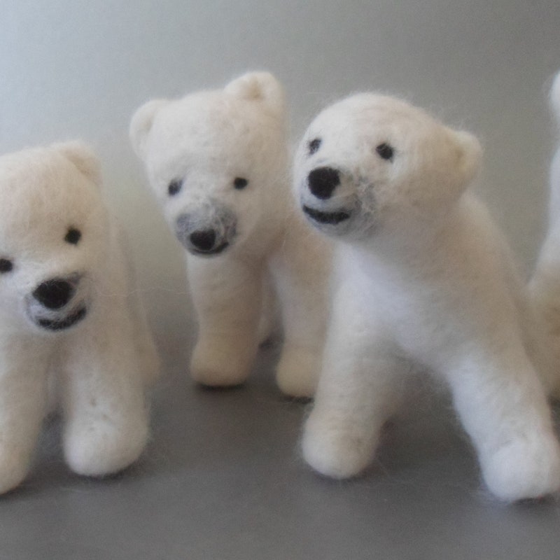 Felt Polar Bear - Etsy