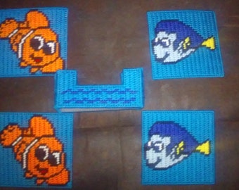 MADE TO ORDER: Handmade Plastic Canvas Dice Coasters - Etsy