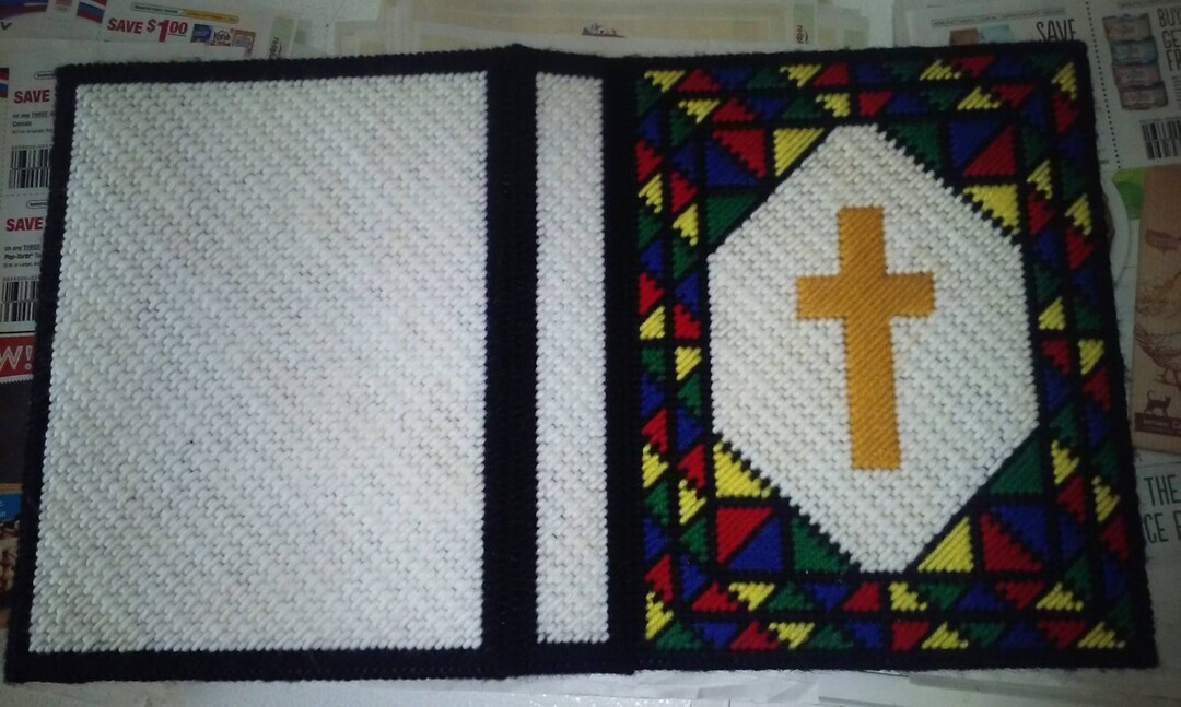Made to Order: Handmade Plastic Canvas Bible Cover - Etsy
