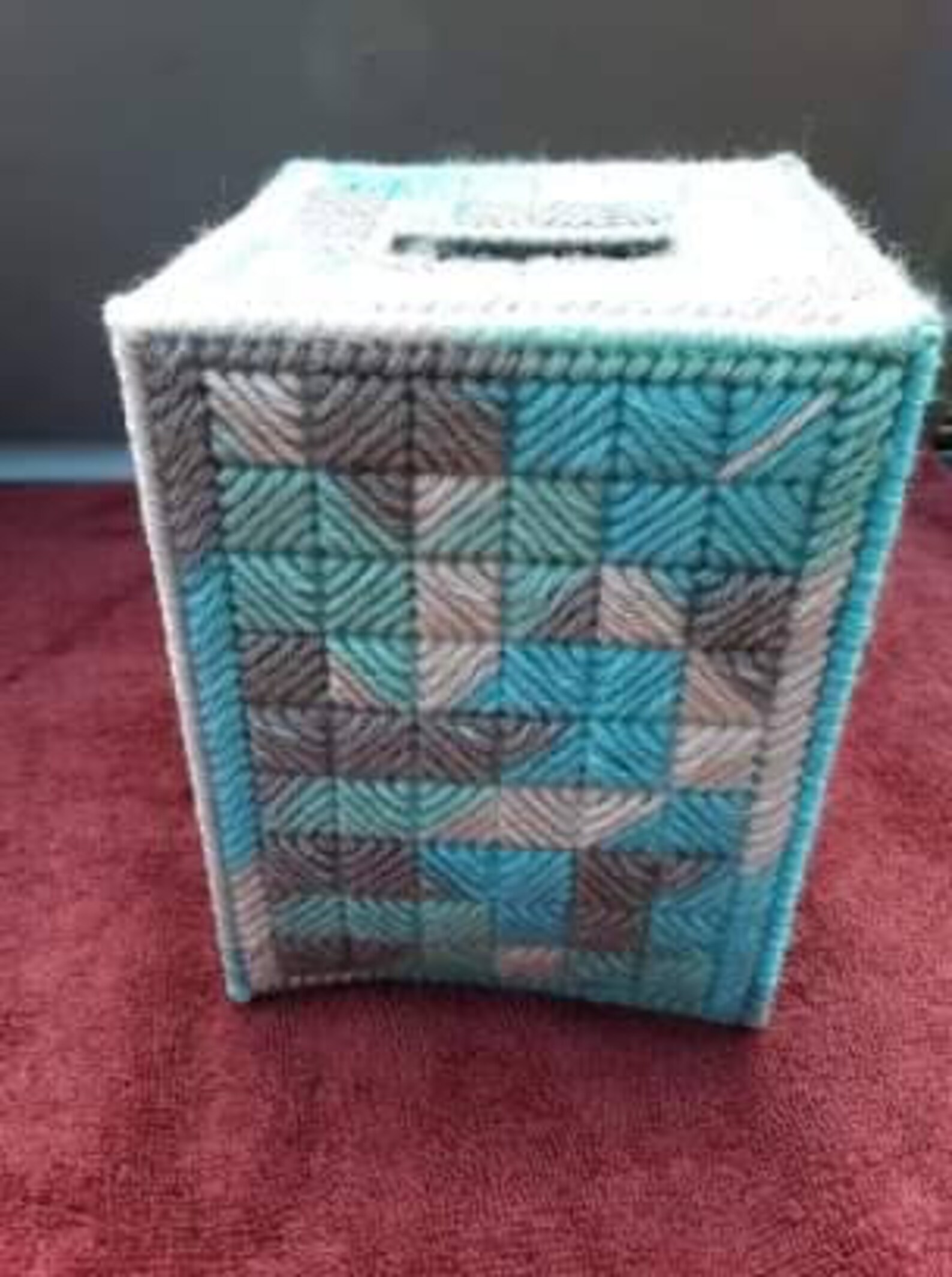 Handmade Plastic Canvas Diamond Back Tissue Cover - Etsy