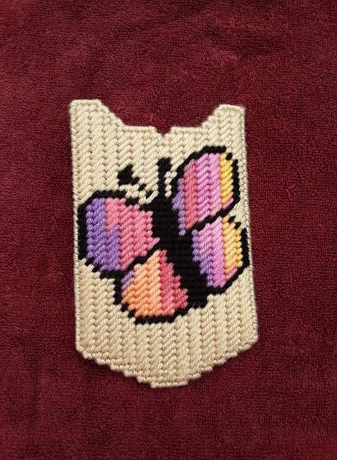 Plastic Canvas Multi Colored Butterfly Scissor Case Covers - Etsy