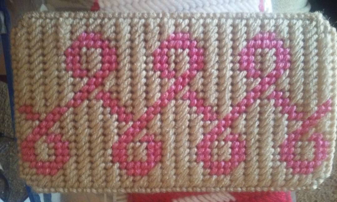 Handmade Plastic Canvas Breast Cancer Awareness Eyeglass Case - Etsy