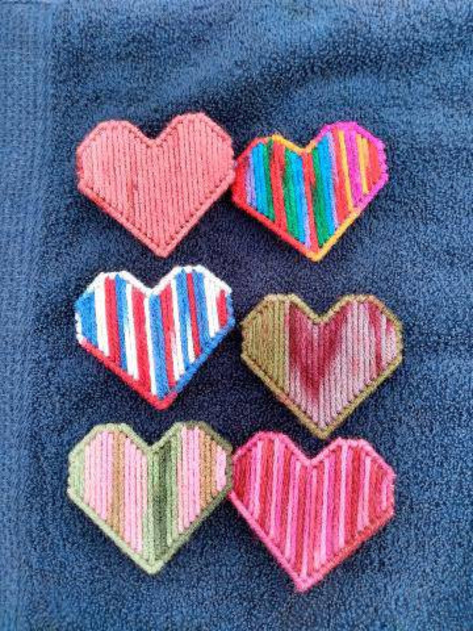 Valentine Pins in Various Colors Plastic Canvas Heart Pins - Etsy