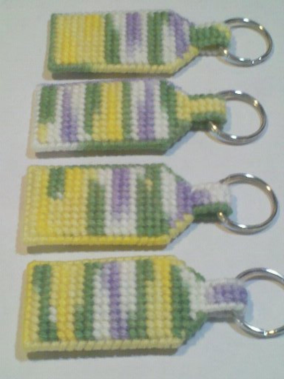 Handmade Plastic Canvas Keychains - Etsy