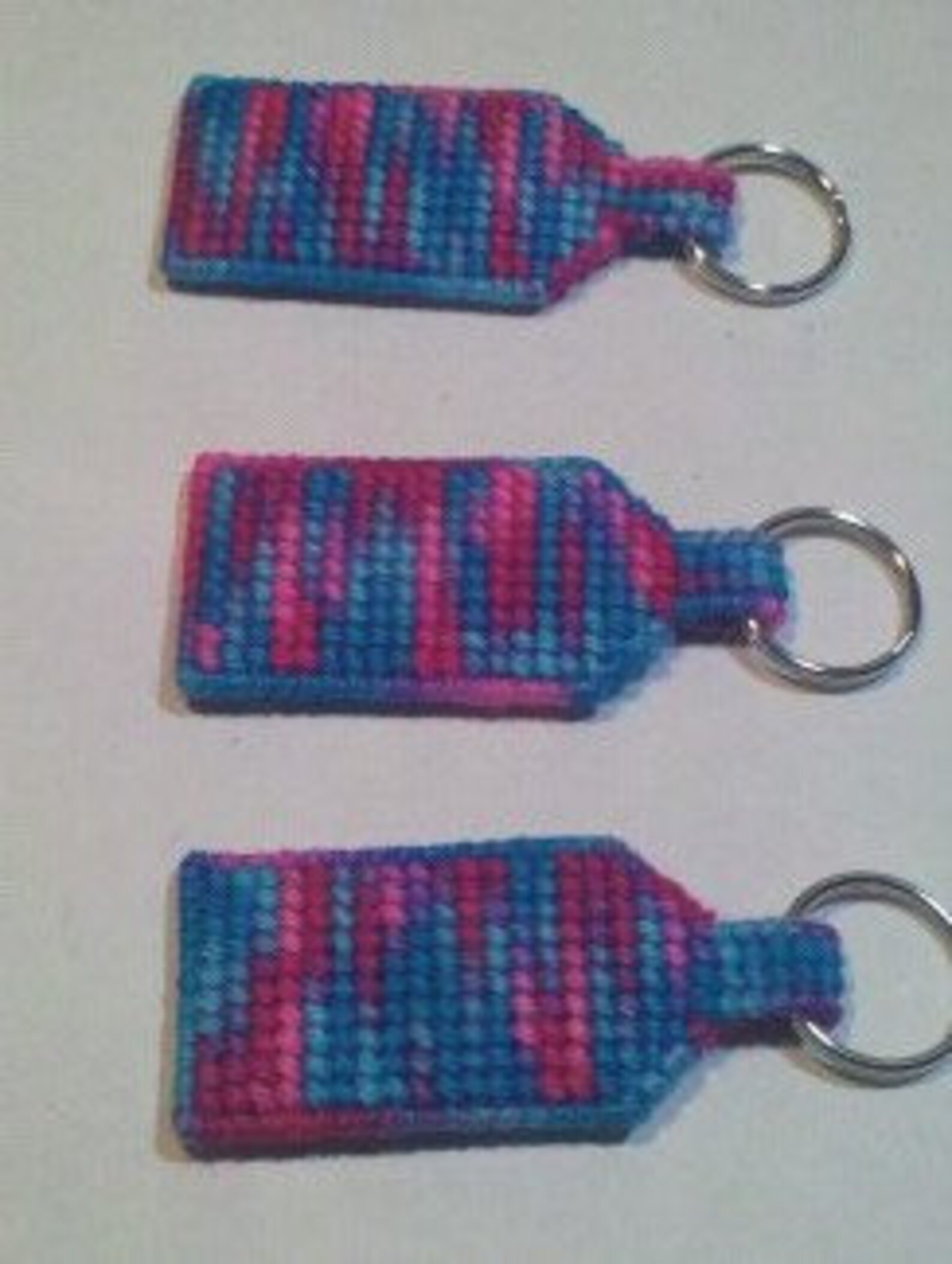 Handmade Plastic Canvas Keychains - Etsy