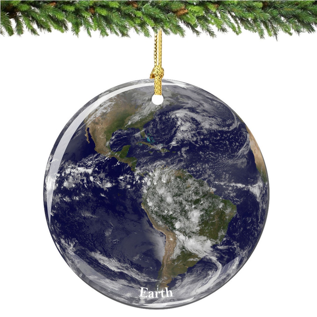 Earth Christmas Ornament NASA Porcelain - Etsy