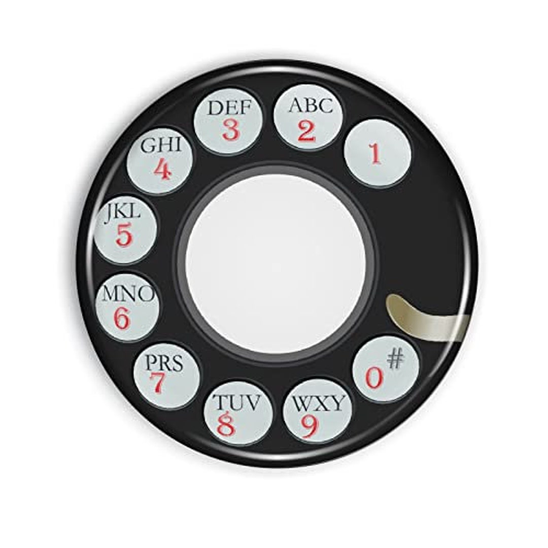 Rotary Phone Magnet: Retro Dial Design, Strong Refrigerator Magnet (1.1 ...