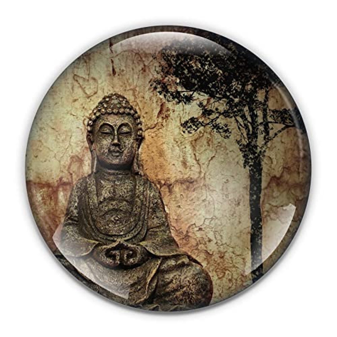 Buddha and Tree Paperweight in Gift Box, 3 Inch Crystal Dome, Perfect ...