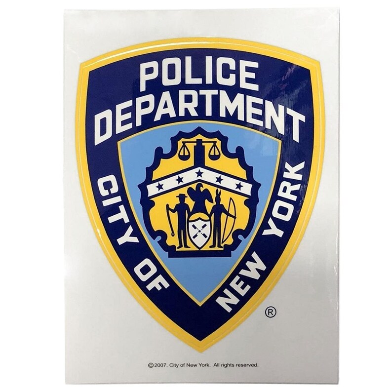 Official NYPD Sticker Removable NYPD Decal New York City - Etsy
