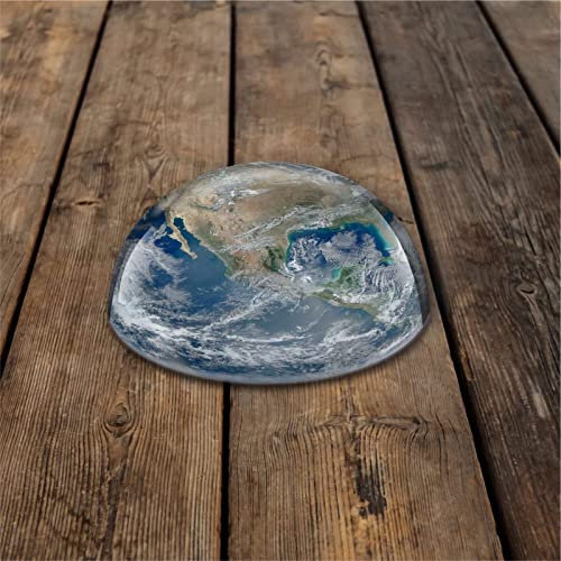 Earth Paperweight in Gift Box 3 Inch Crystal Dome Perfect - Etsy