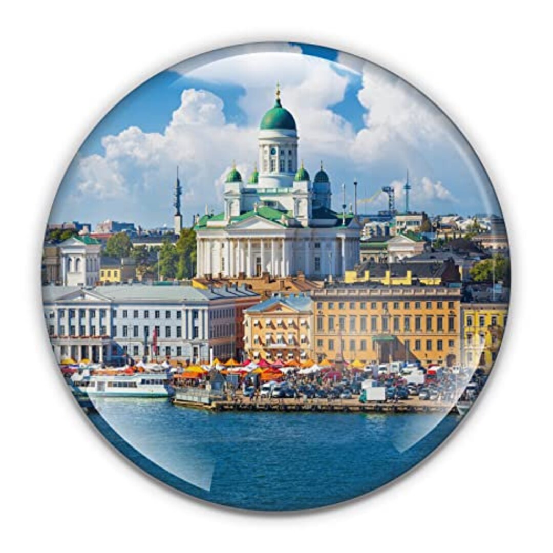 Helsinki Finland Paperweight in Gift Box, 3 Inch Crystal Dome, Perfect ...