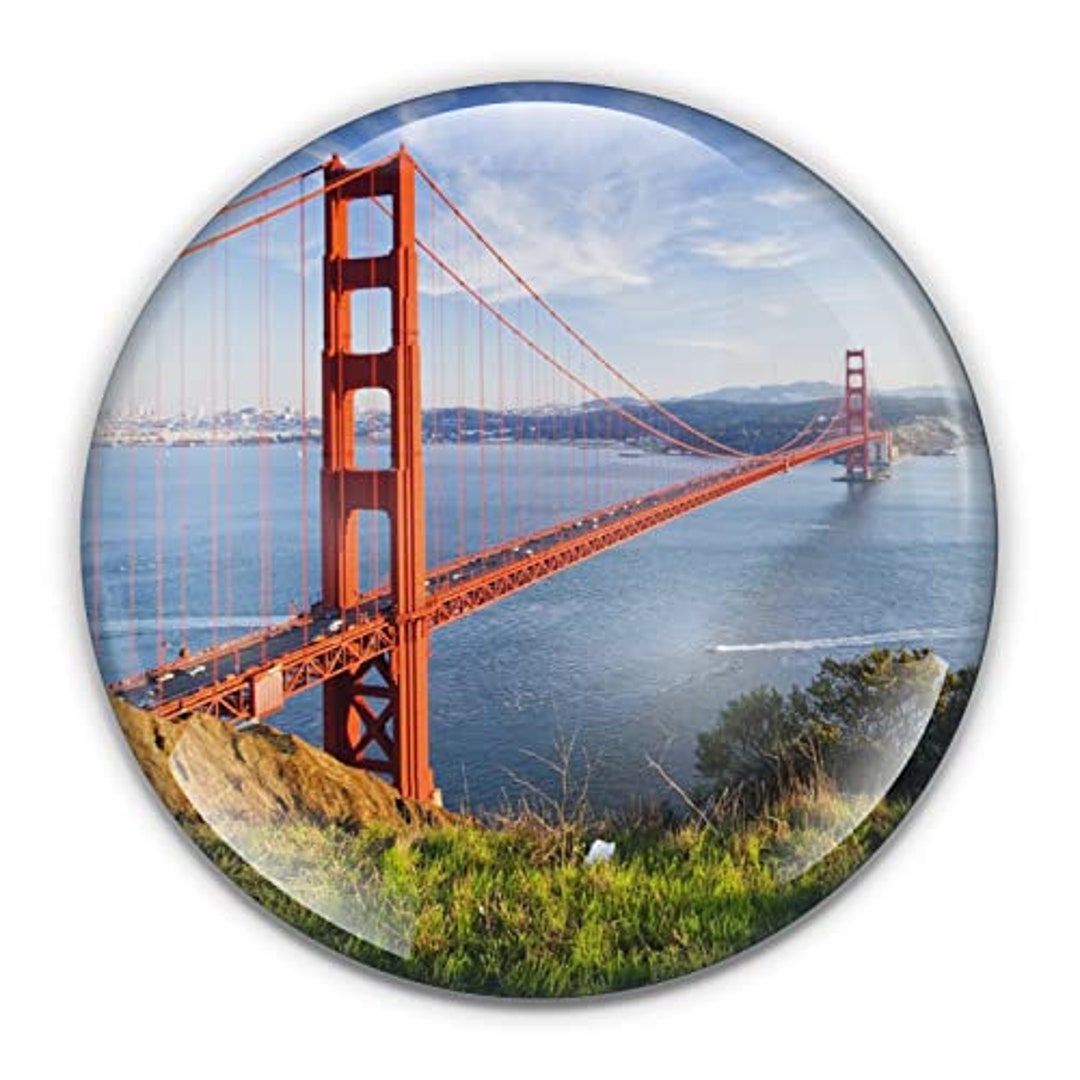 Golden Gate Bridge Paperweight in Gift Box, 3 Inch Crystal Dome ...