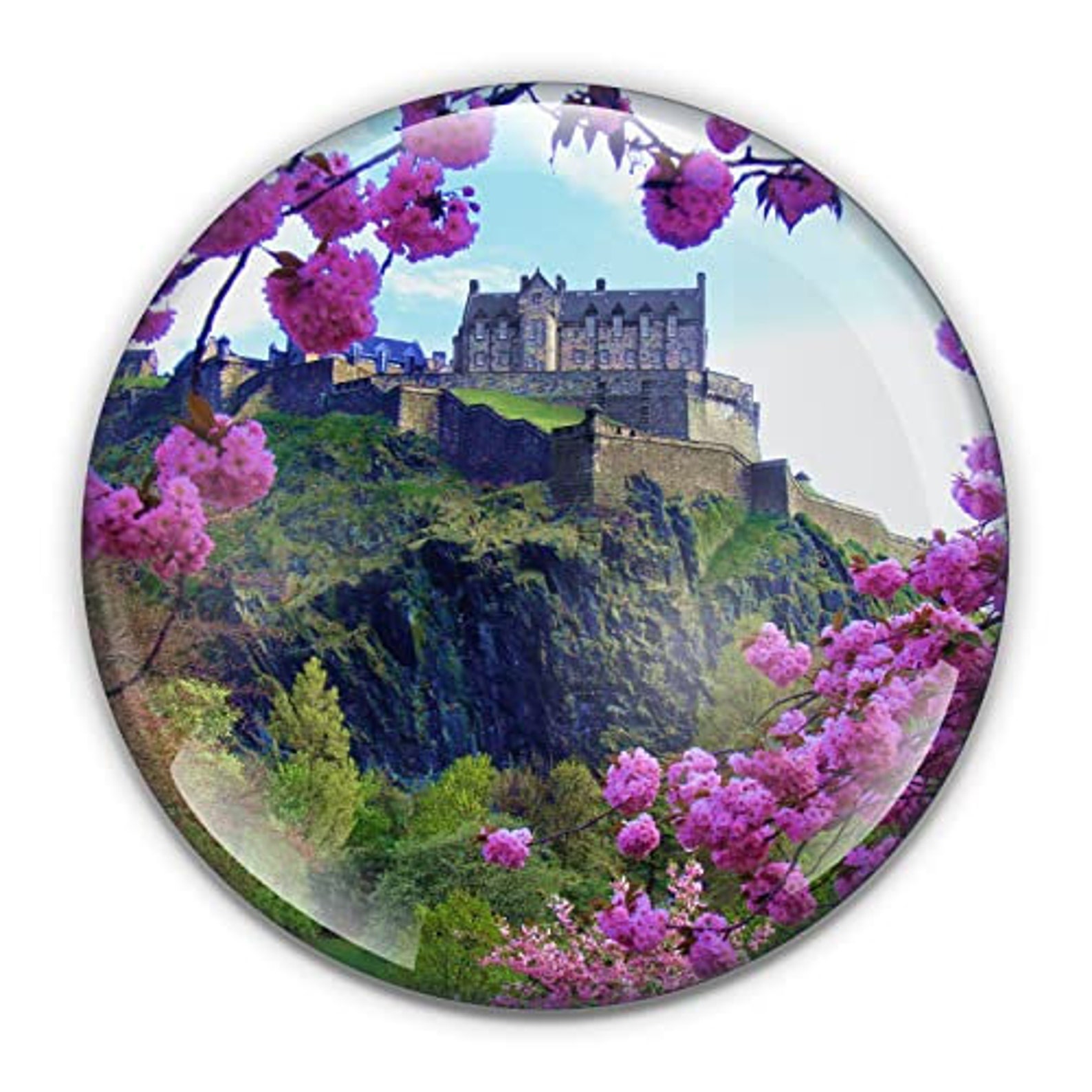 Edinburgh Castle Paperweight: 3-inch Crystal Dome, Scotland Gift - Etsy