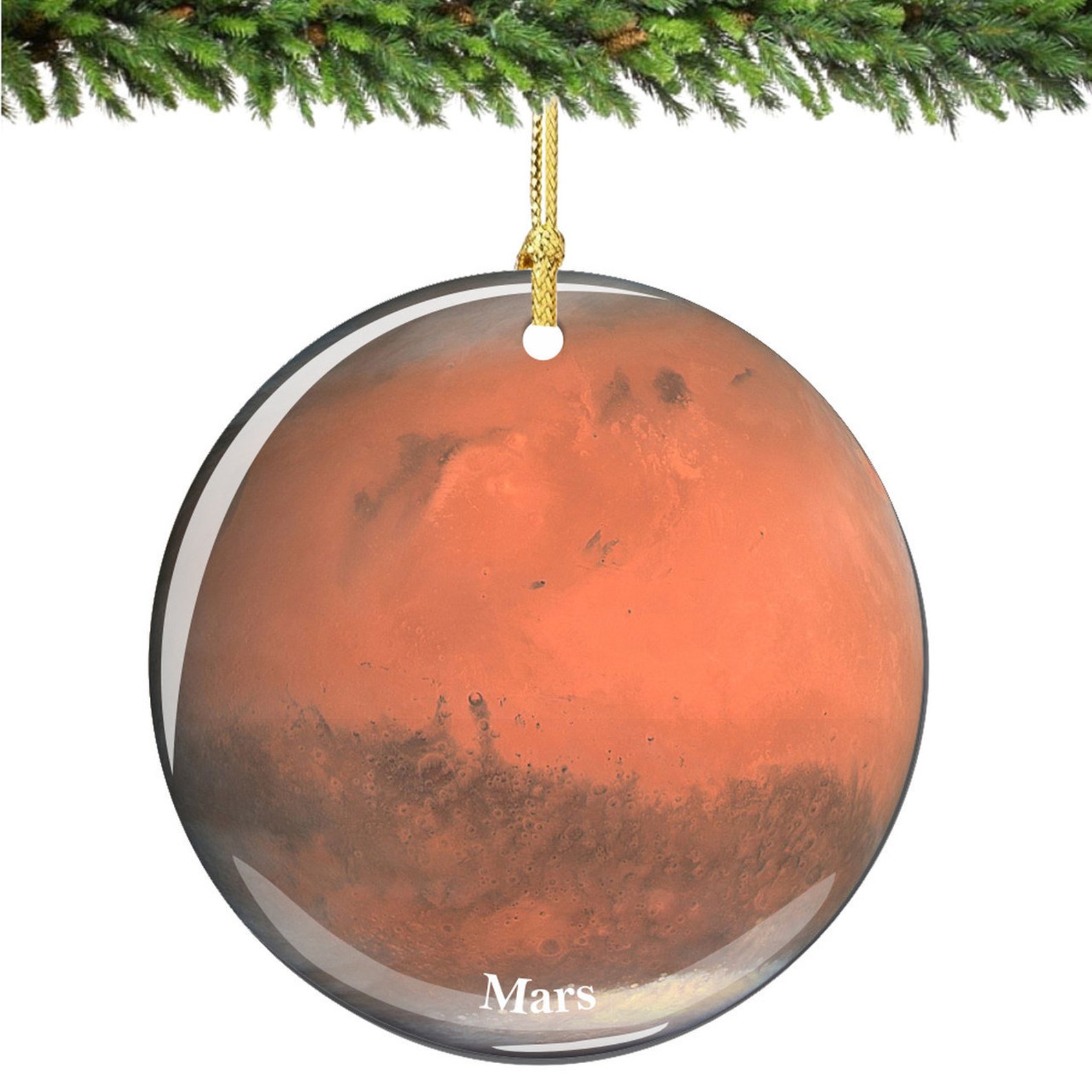 Mars Christmas Ornament Porcelain - Etsy