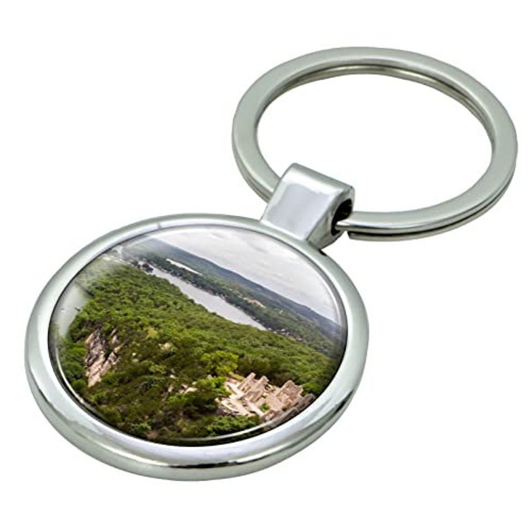 Ozarks Keychain With Epoxy Dome and Metal Keyring - Etsy