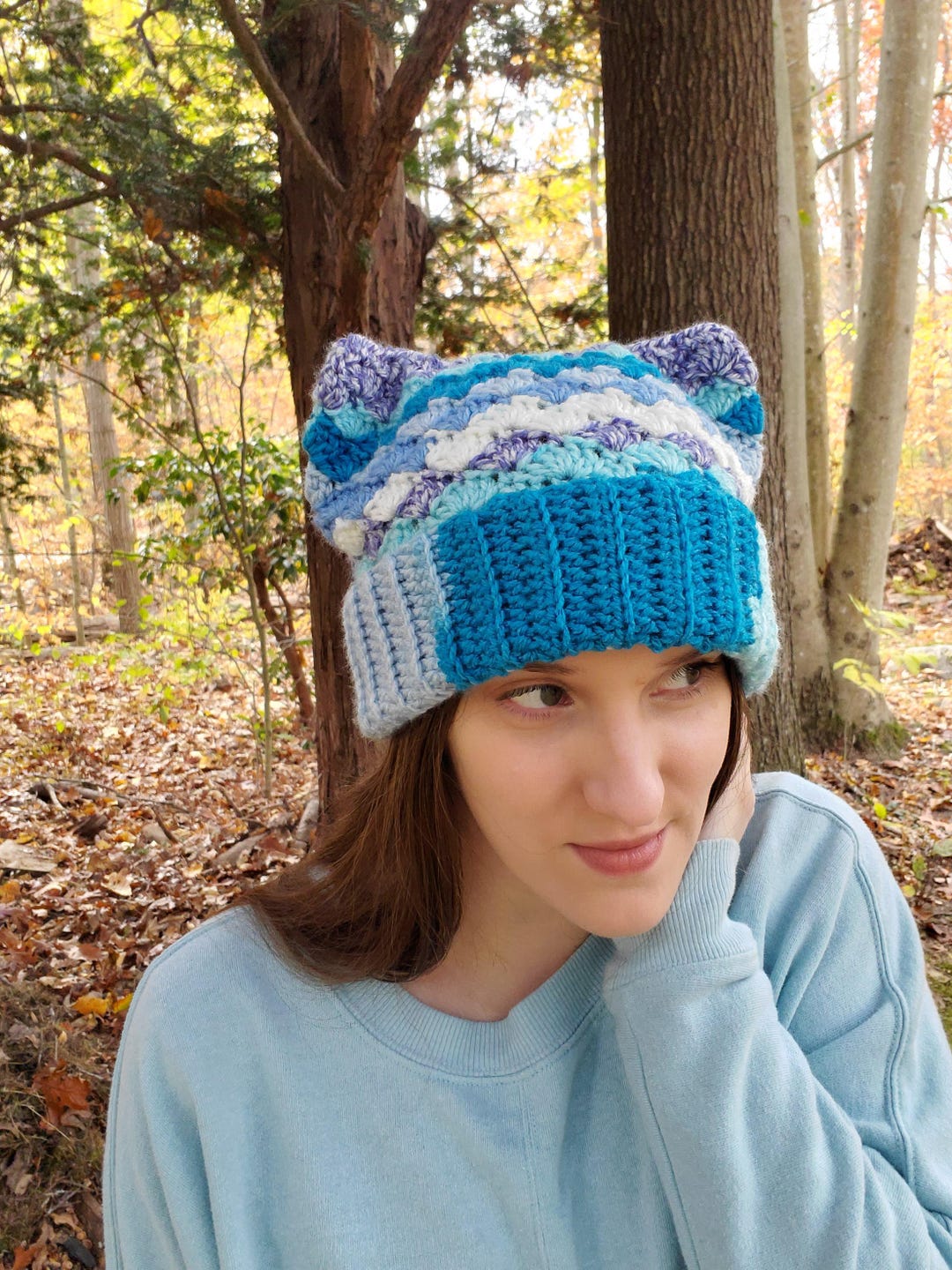 CROCHET PATTERN Shelly the Cat Beanie / PDF Pattern - Etsy