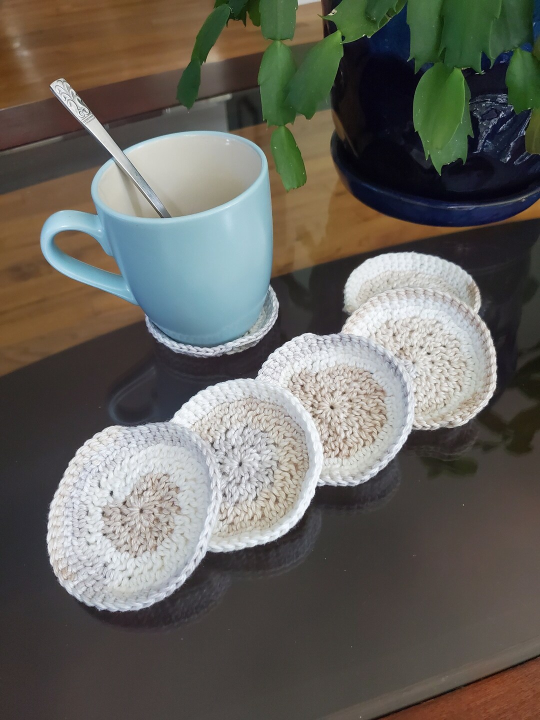 CROCHET PATTERN Spiral Coasters / Beginner-friendly Crochet Pattern ...