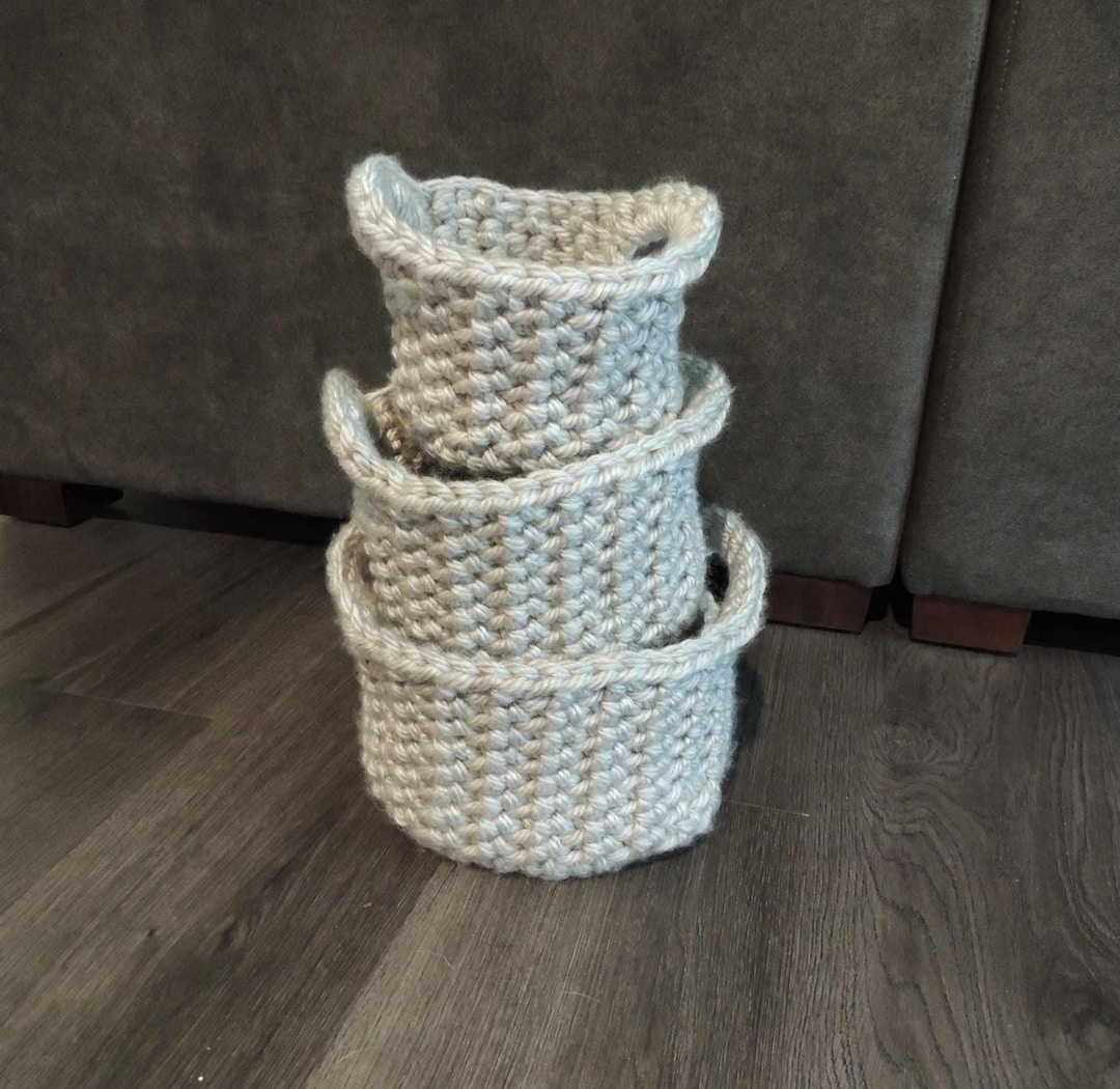 CROCHET PATTERN Nesting Baskets Trio / PDF Pattern - Etsy