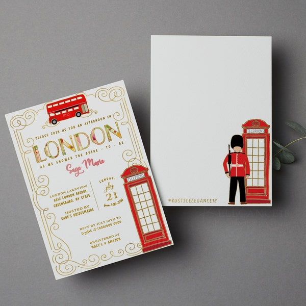 London Theme Party - Etsy